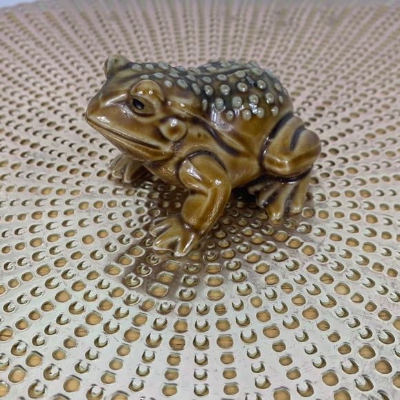 Japan | Art | Vintage Japanese Ceramic Pottery Frog Toad 3 Figurine ...